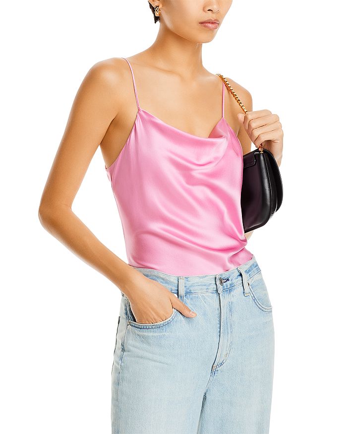 Cinq à Sept Marta Cowl-Neck Silk Cami | Bloomingdale's