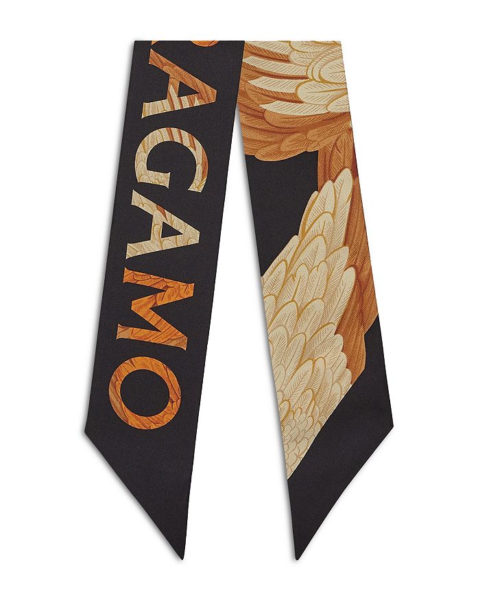 Ferragamo Parrot Silk Skinny Scarf | Bloomingdale's