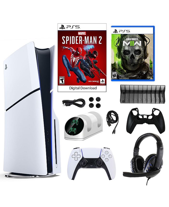 SONY PS5 Spider Man 2 Console with COD: MWII and Accessories Kit ...