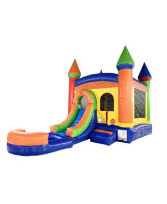 Pogo Bounce House Inflatable with Slide and Pool Without Blower Foot ...