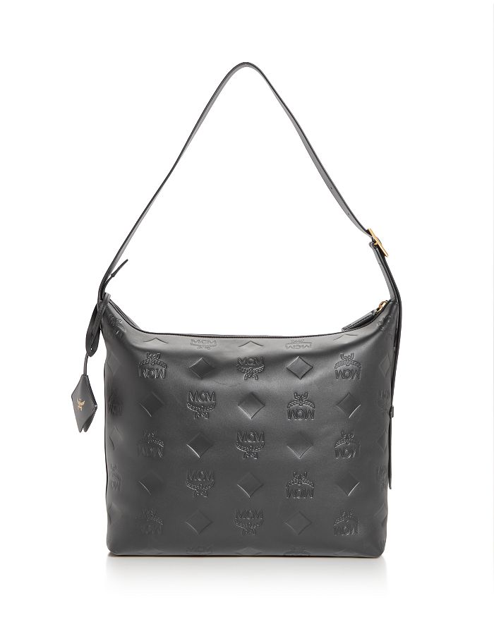 MCM Large Aren Maxi Monogram Leather Shoulder Bag | Bloomingdale's