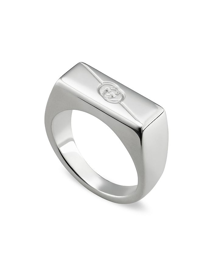 Gucci Sterling Silver Tag925 Interlocking G Ring | Bloomingdale's