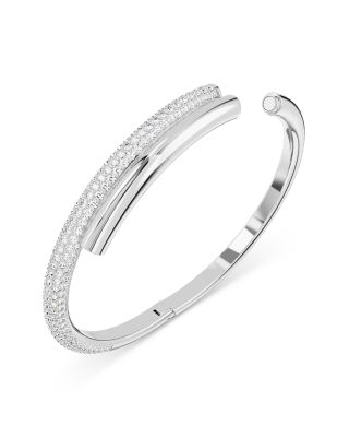 Swarovski Dextera Half Pavé Bangle Bracelet | Bloomingdale's