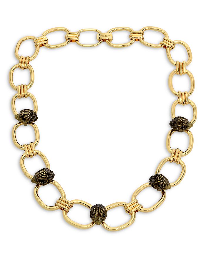 KURT GEIGER LONDON Signature Eagle Link Statement Necklace, 19 ...