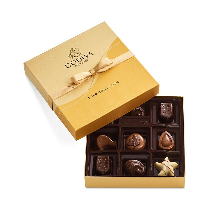 Godiva® Assorted Chocolate Gold Gift Box, 9 Piece | Bloomingdale's