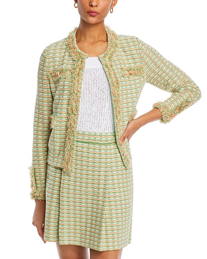Misook Open Front Tweed Jacket | Bloomingdale's
