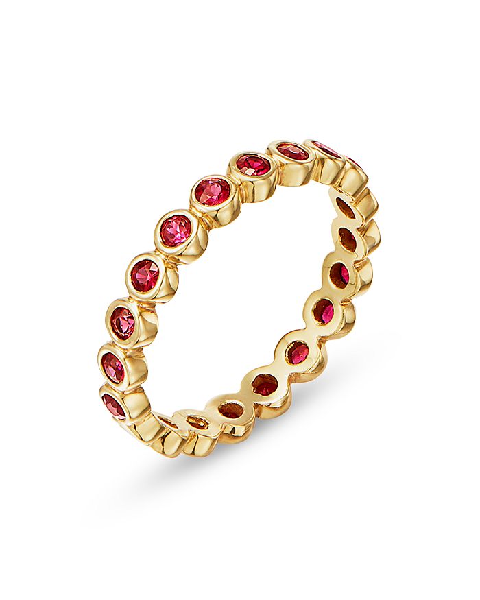 Temple St. Clair 18K Yellow Gold Classic Ruby Eternity Band | Bloomingdale's