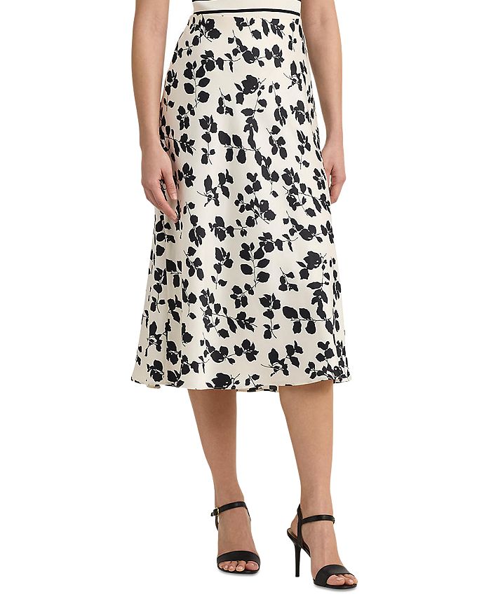 Ralph Lauren Satin Charmeuse Midi Skirt | Bloomingdale's