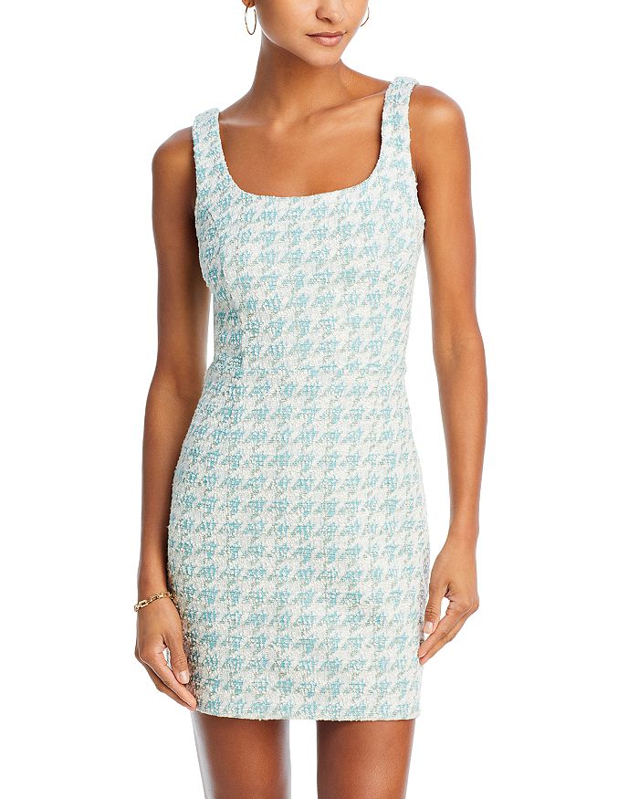 AQUA Sleeveless Tweed Sheath Mini Dress - Exclusive | Bloomingdale's