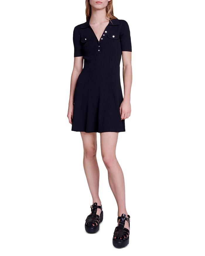 Maje Rimosette Ribbed Knit Dress | Bloomingdale's
