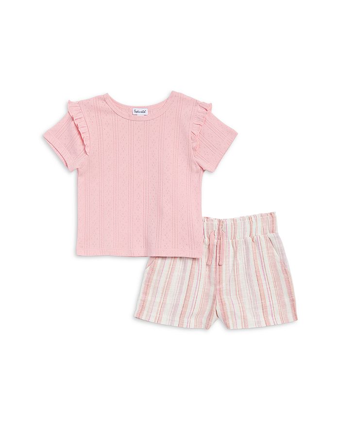 Splendid Girls' Striped Shorts Set - Little Kid | Bloomingdale's