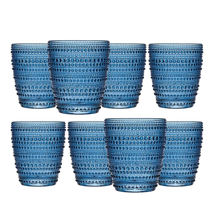 Godinger Lumina Blue Double Old Fashioned Glasses, Set of 8 ...