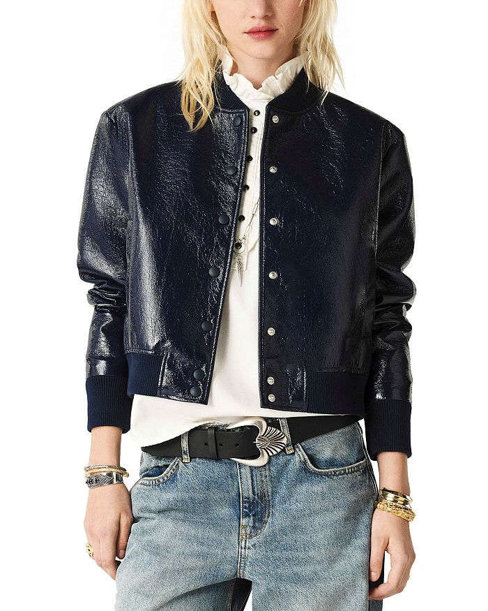 ba&sh Moon Cropped Bomber Jacket | Bloomingdale's