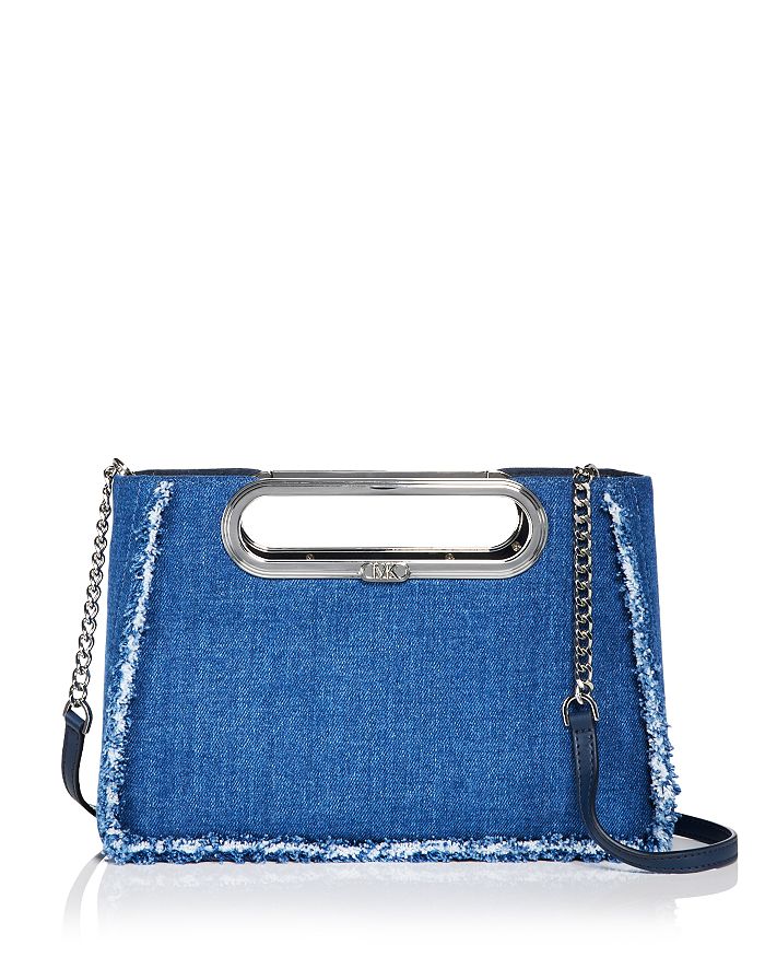Michael Kors Michael Kors Chelsea Large Convertible Denim Clutch ...