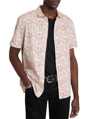 John Varvatos Sean Short Sleeved Regular Fit Button Down Shirt ...