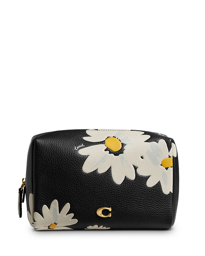 COACH Cosmetic Pouch With Floral Print | Bloomingdale's