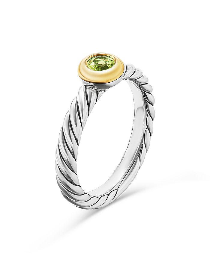 David Yurman Sterling Silver & 14K Yellow Gold Petite Cable Flex ...