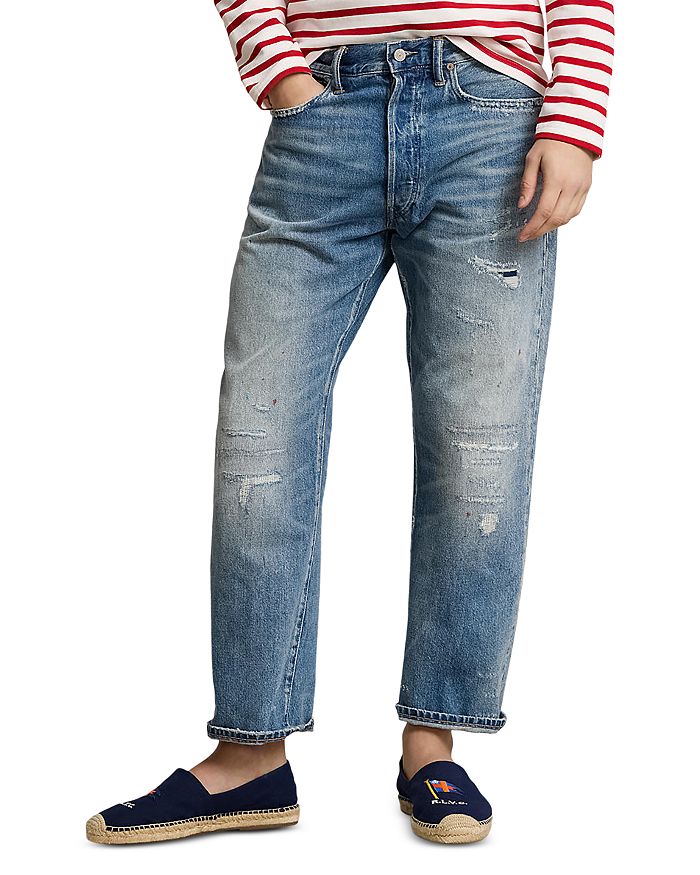 Polo Ralph Lauren Vintage Classic Fit Distressed Jeans in Blue ...