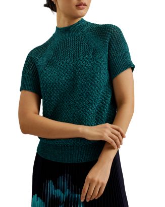 Ted Baker Matildr Basket Stitch Knit Top | Bloomingdale's