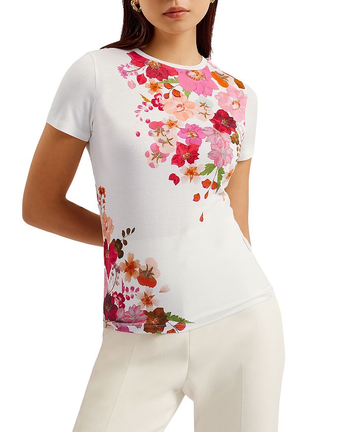 Ted Baker Printed Fitted Tee | Bloomingdale's