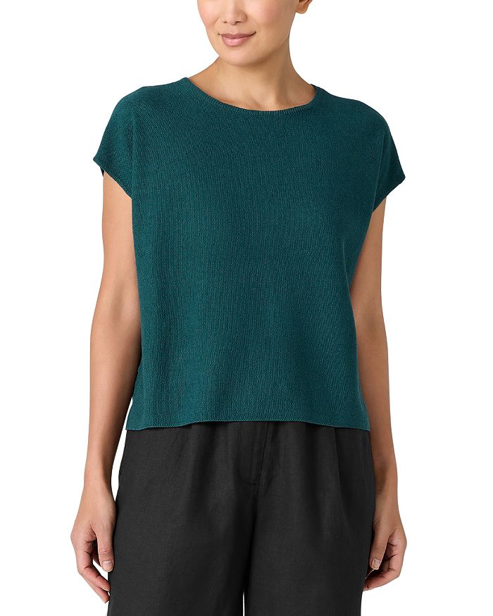 Eileen Fisher Boxy Cap Sleeve Top | Bloomingdale's