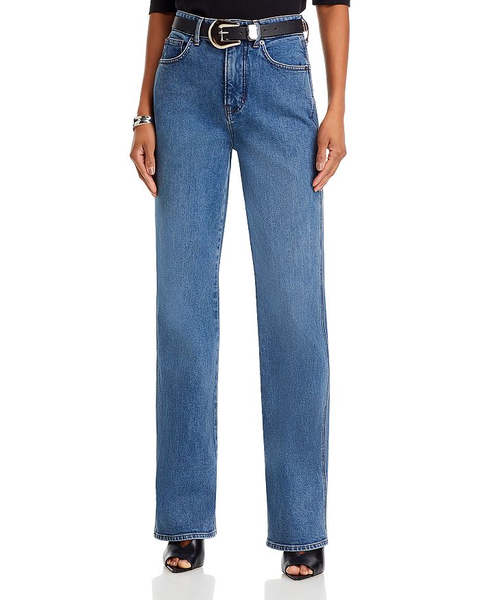Veronica Beard Dylan High Rise Straight Leg Jeans in Thriller ...