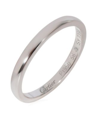 Pre Owned Cartier Ballerine 950 Platinum Wedding Band Bloomingdale s