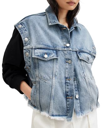 ALLSAINTS Chlo Denim Sweater Jacket | Bloomingdale's