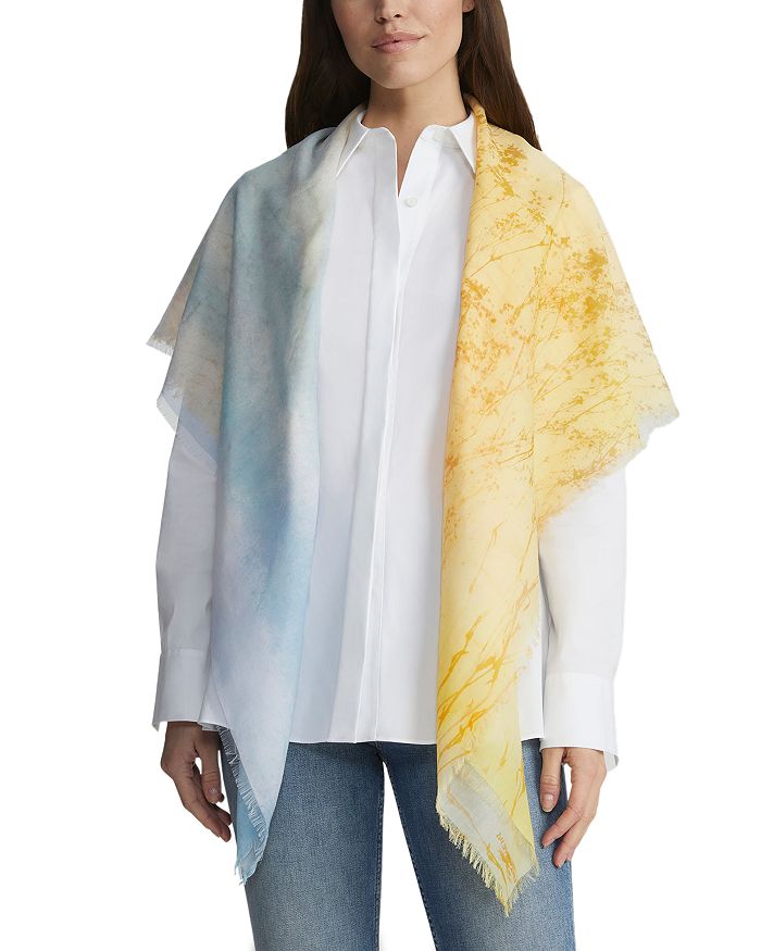 Lafayette 148 New York Marfa Color Block Scarf | Bloomingdale's