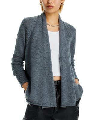 Click here for Aqua 100 Cashmere Drape Front Cardigan - Exclusive prices