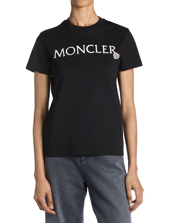 Moncler Embroidered Logo Tee | Bloomingdale's