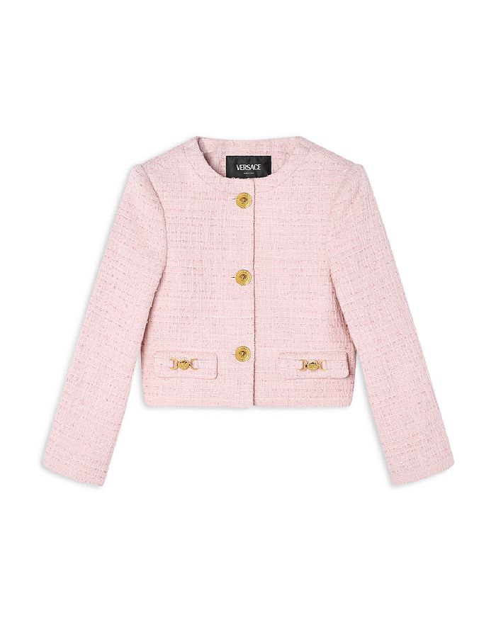 Versace Girls' Tweed Jacket - Big Kid | Bloomingdale's