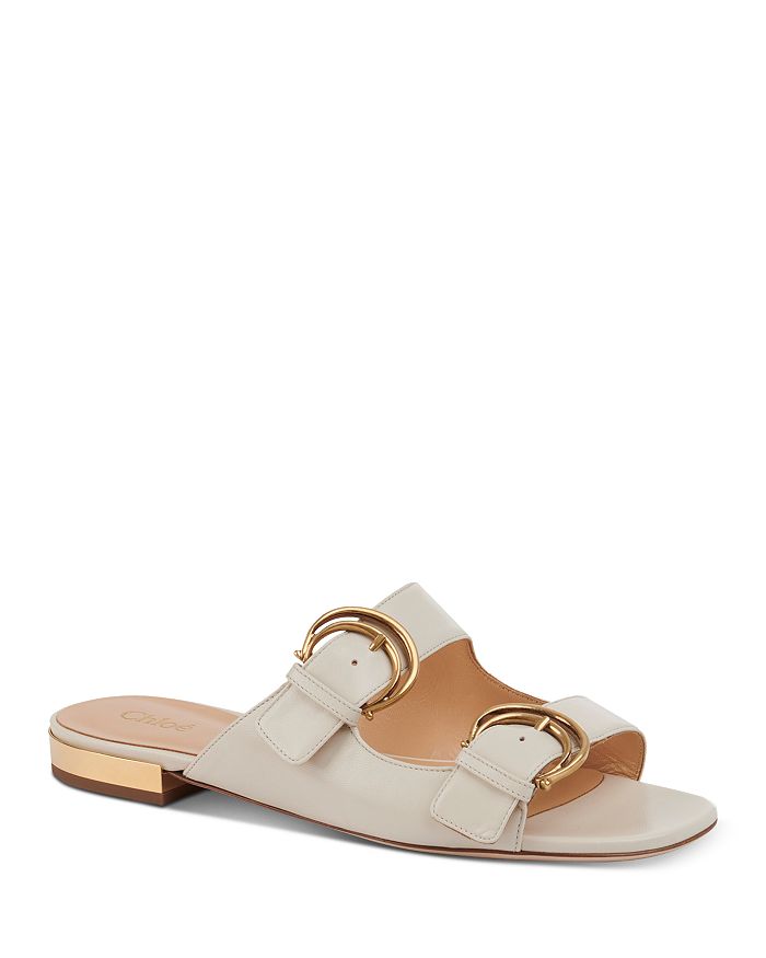 Chloé Women's Alize Buckled Slide Sandals | Bloomingdale's