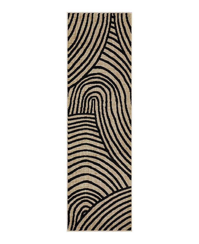 Bobby Berk by Karastan Series 3 Remolino Runner Area Rug, 2'4" x 7'10 ...