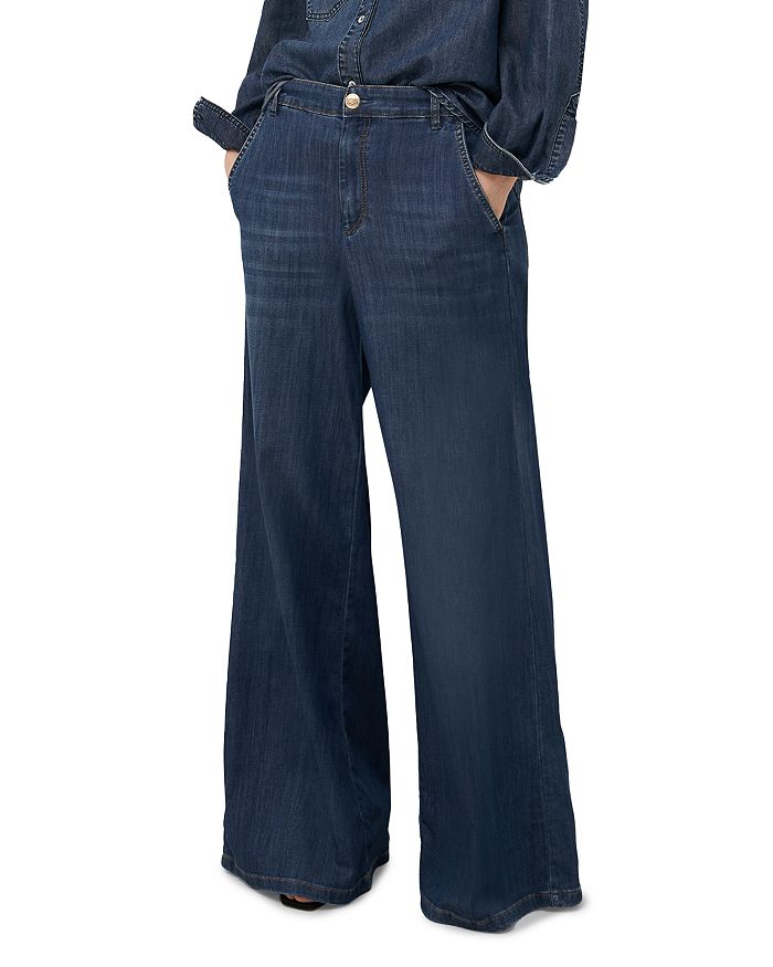 Marella Wide Leg Jeans in Blue Jeans | Bloomingdale's