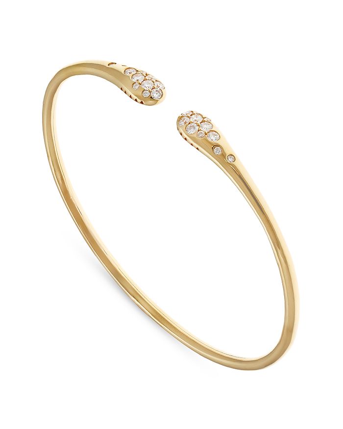Alberto Milani 18K Yellow Gold Via Fiori Chiari Diamond Cuff Bracelet ...