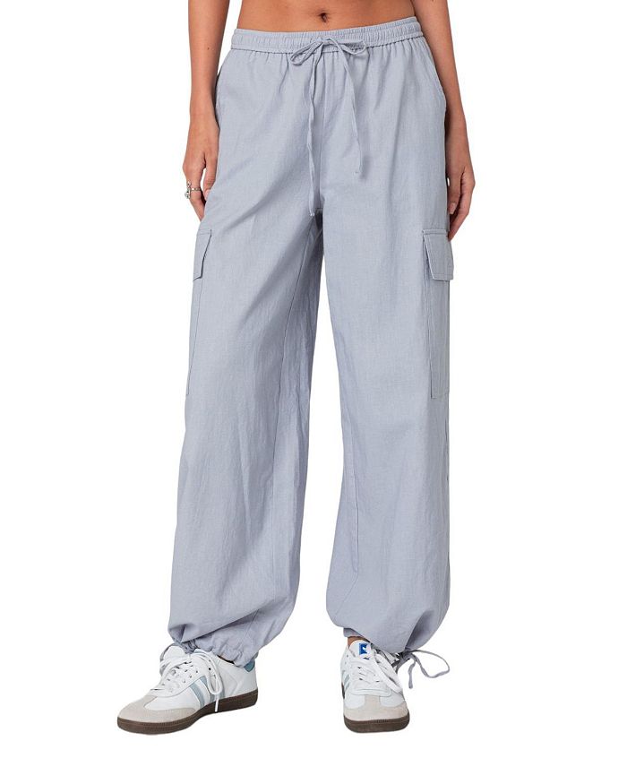 Edikted Phoenix Linen Look Cargo Pants | Bloomingdale's