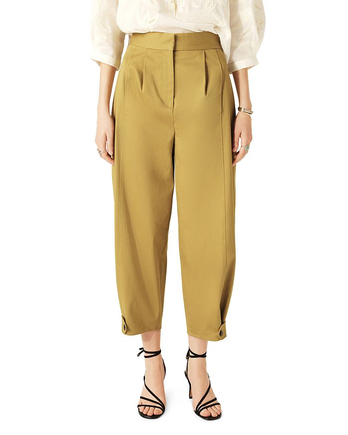 ba&sh Bryan Pleated Straight Leg Pants | Bloomingdale's