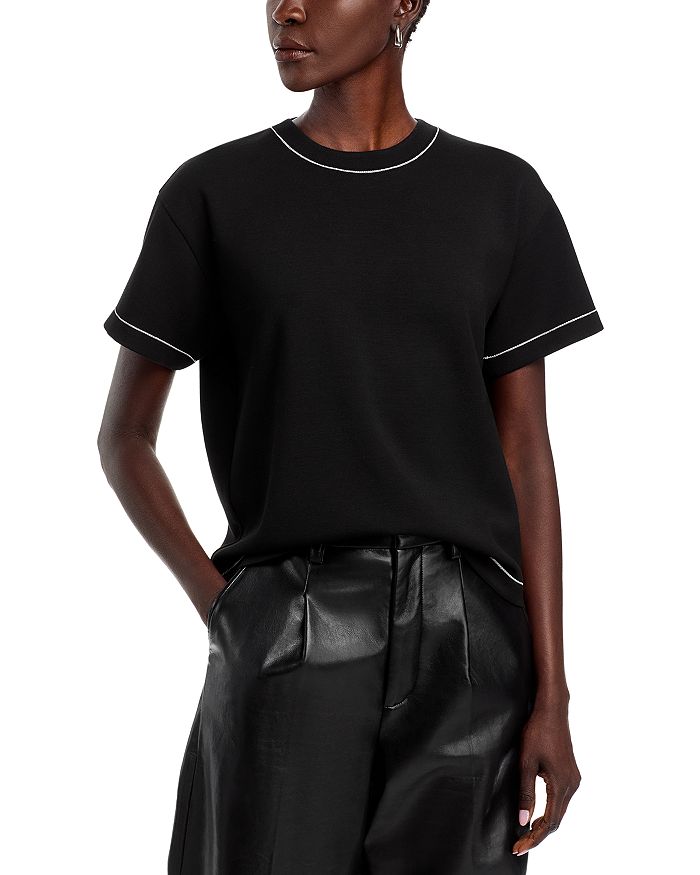 Theory Contrast Trim Tee | Bloomingdale's