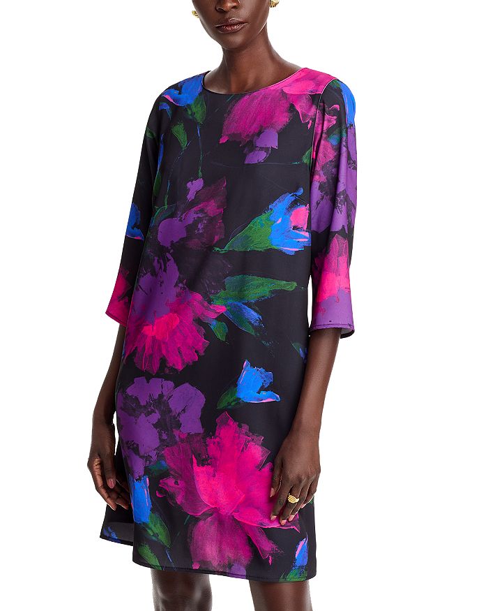 Caroline Rose Floral Print Dress | Bloomingdale's