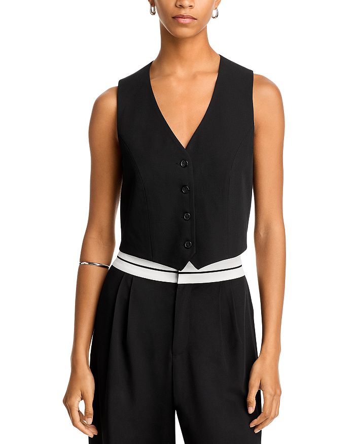 WAYF Preston Cropped Vest | Bloomingdale's