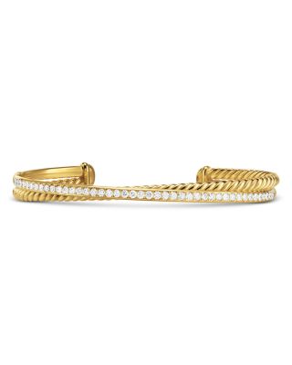 Click here for David Yurman Crossover Two Row Bracelet in 18K Yel... prices