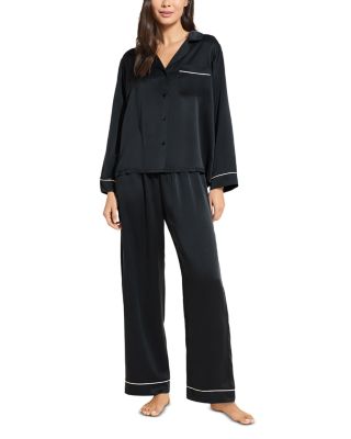 Click here for Eberjey Inez Washable Silk Long Pajama Set prices