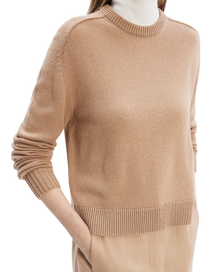 Theory Cashmere Cropped Sweater | Bloomingdale's