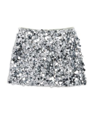 KatieJnyc Girls Tia Sequin Mini Skirt - Big Kid