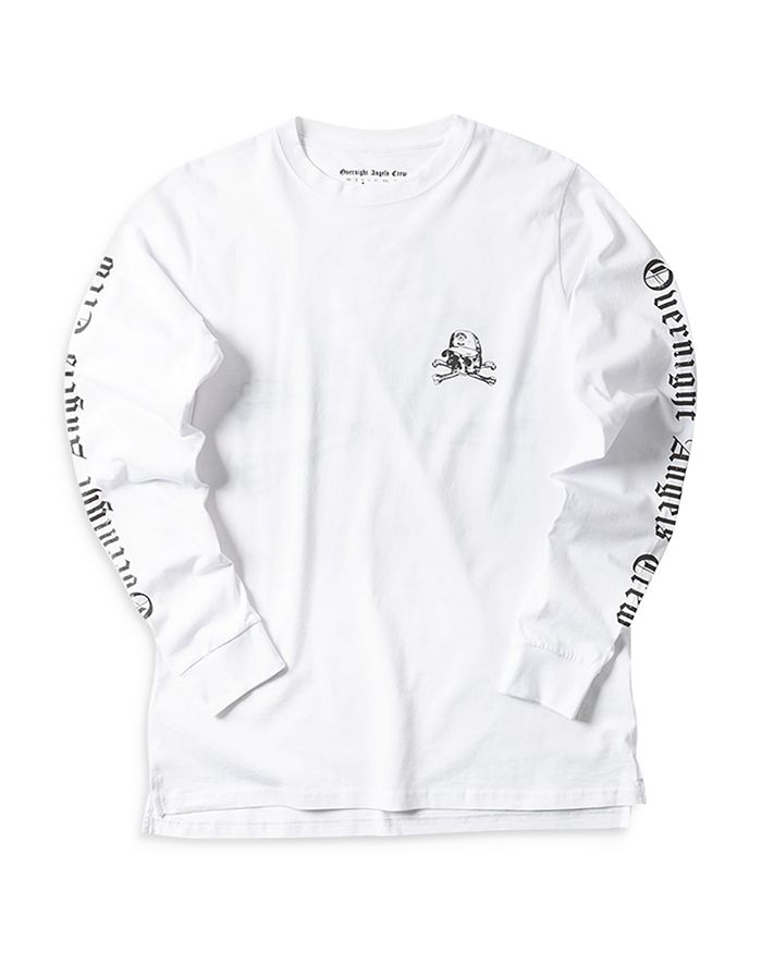 Overnight Angels Crew Long Sleeve Logo Graphic Tee - Exclusive ...