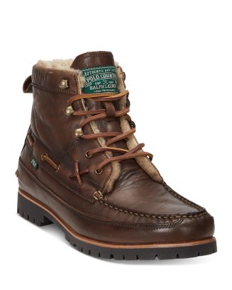 Polo Ralph Lauren Men's Ranger Mid Shearling Lined Leather Boot ...