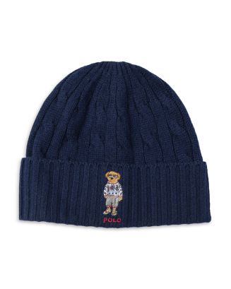Polo Ralph Lauren Holiday Bear Cable Knit Beanie | Bloomingdale's