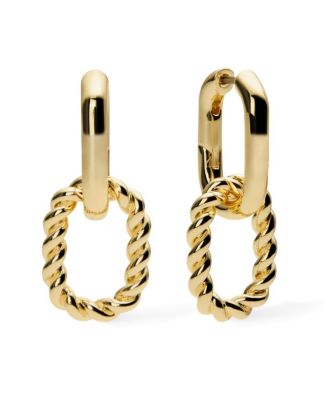 Click here for Ana Luisa Double Ash Double Two Tone Hoop Earrings prices