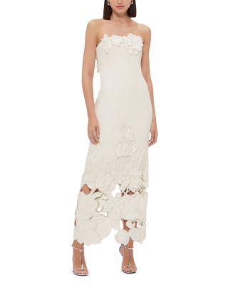 Click here for Leo Lin Rayna Crepe Strapless Dress prices